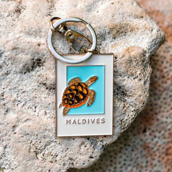 Turtle Polaroid Keytag - ISLAND BAZAAR