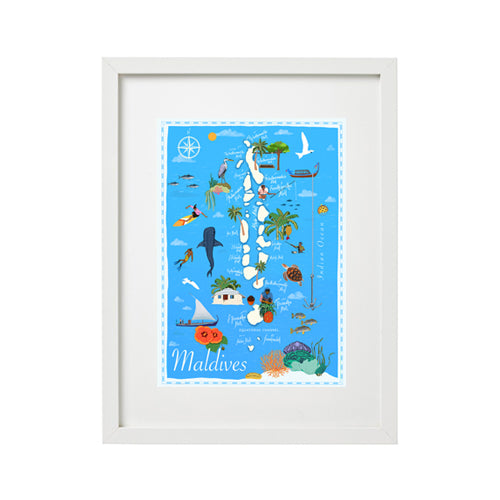 Maldives Archipelago Poster - ISLAND BAZAAR